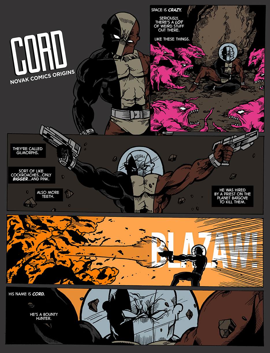 NOVAK COMICS ORIGINS – CORD – PAGE ONE | Pen Man
